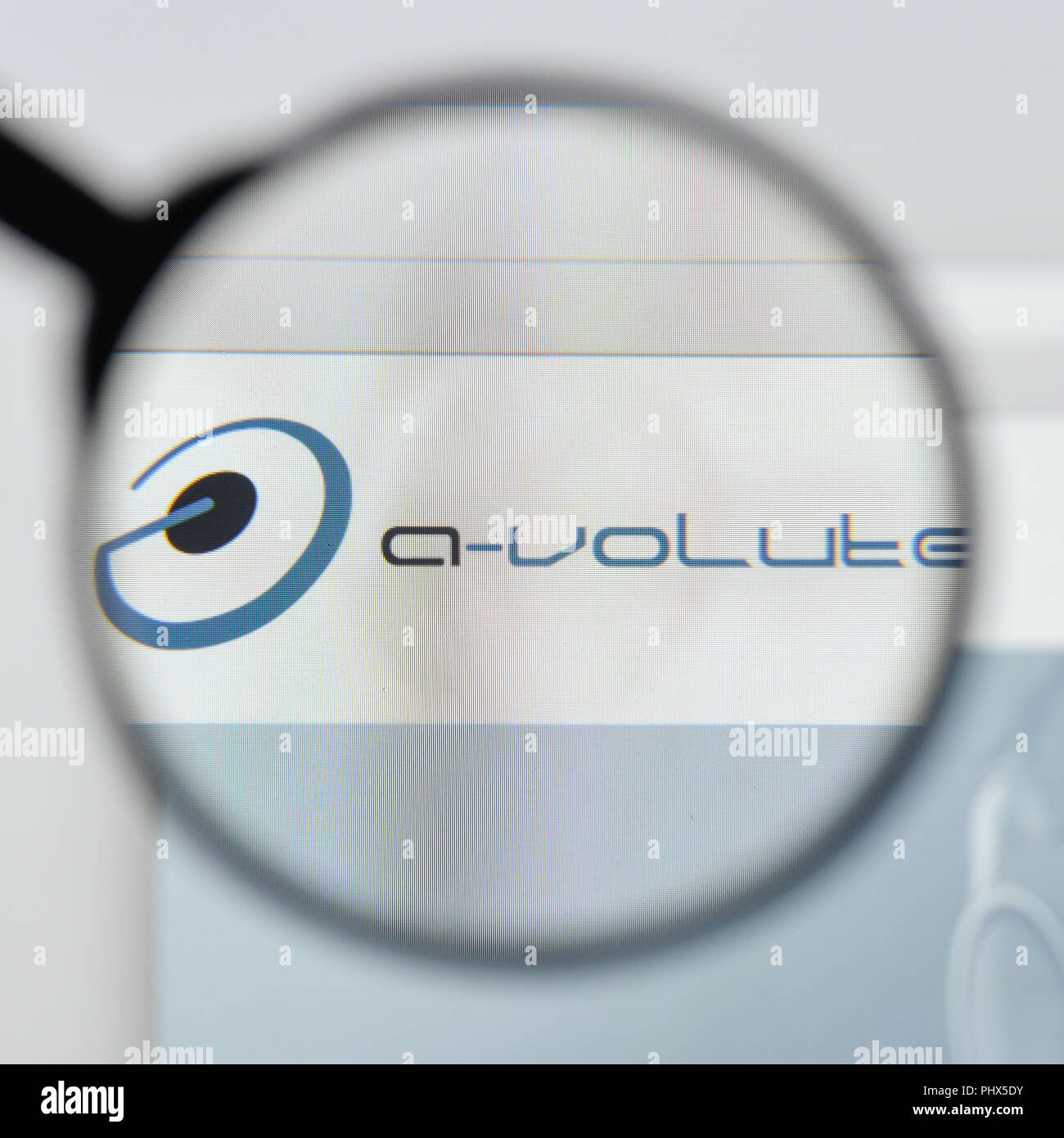 Milan, Italy - August 20, 2018: A-Volute website homepage. A-Volute ...