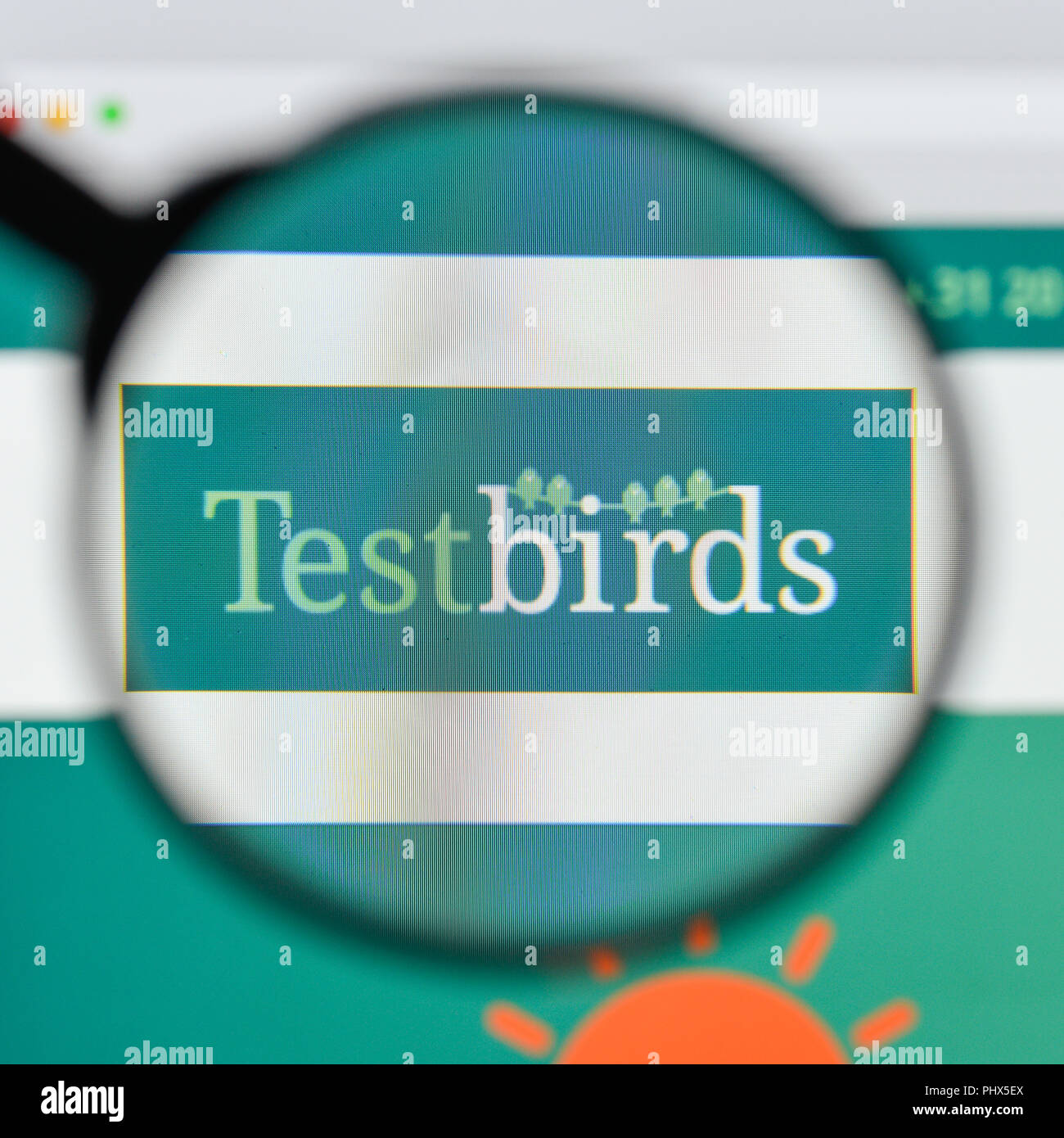 Milan, Italy - August 20, 2018: Testbirds website homepage. Testbirds ...