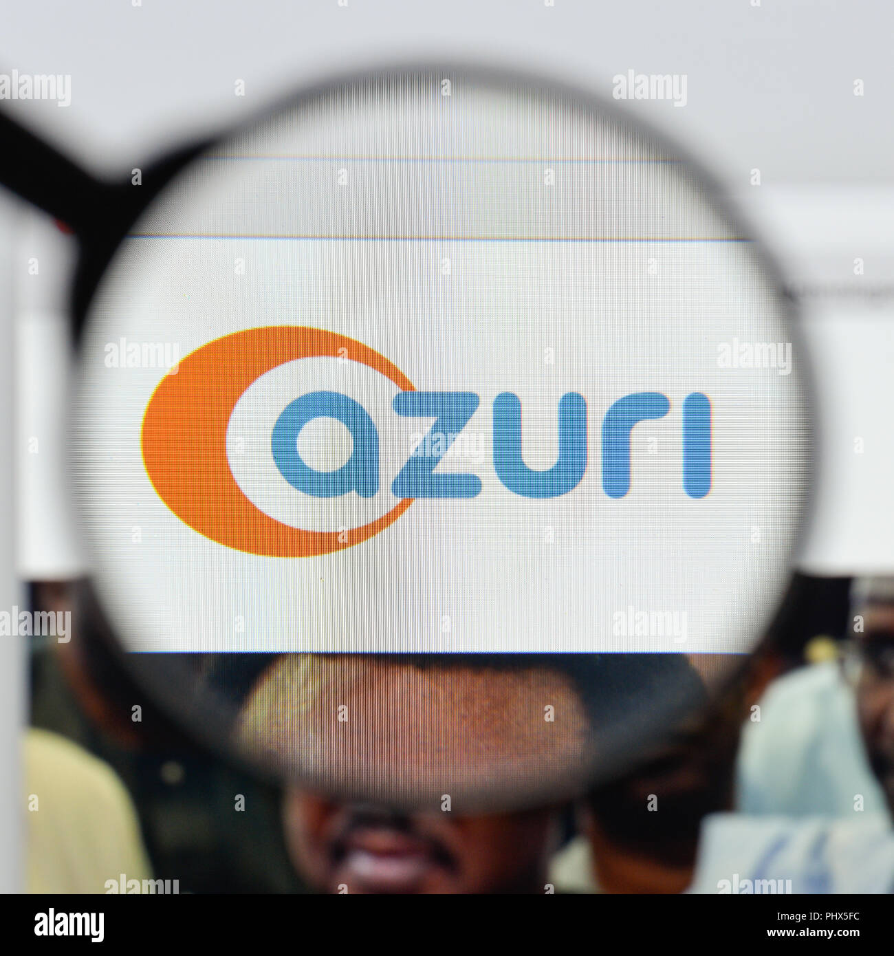 Milan, Italy - August 20, 2018: Azuri Technologies website homepage ...