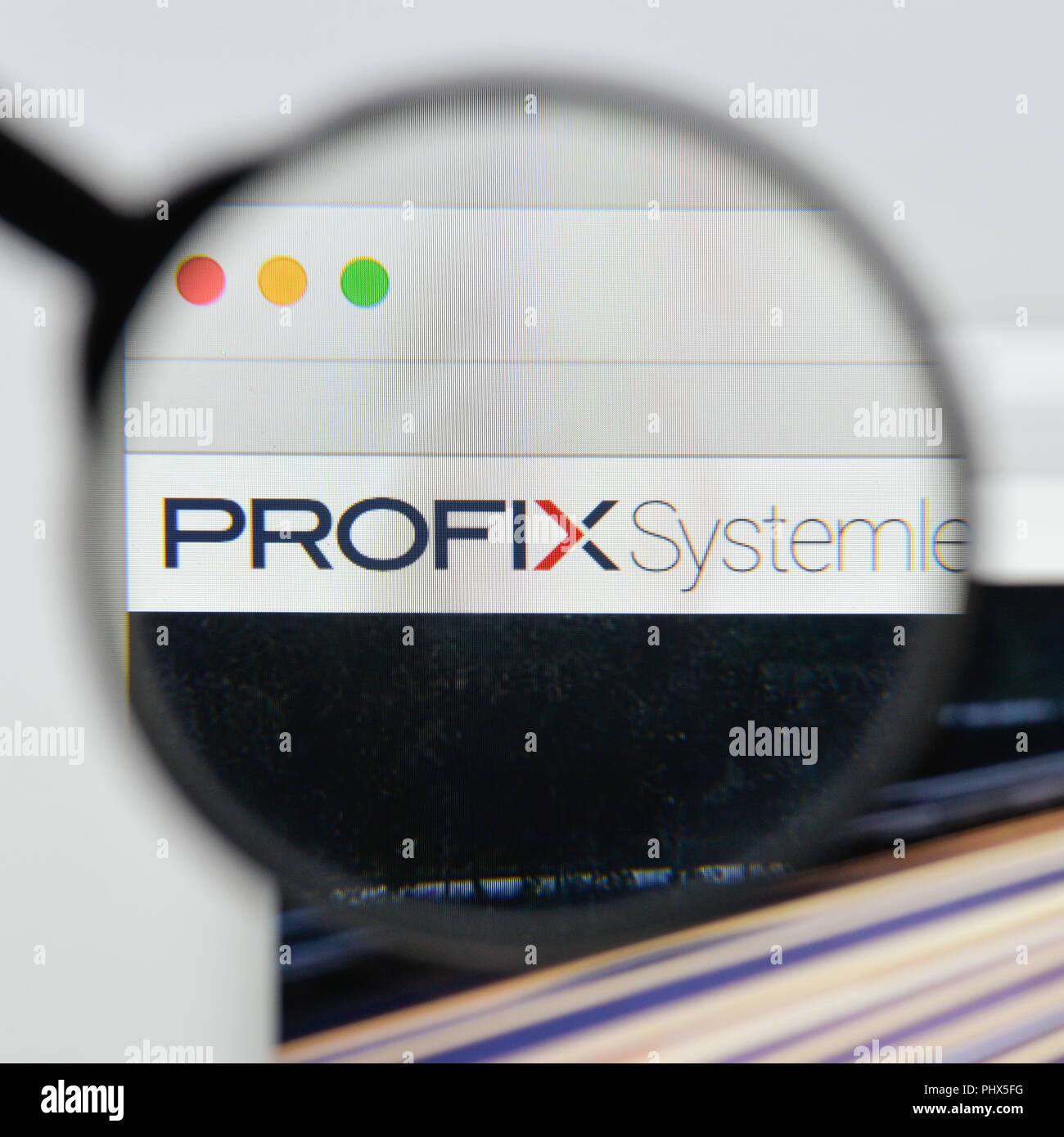 Milan, Italy - August 20, 2018: Profix Systemleasing website homepage ...