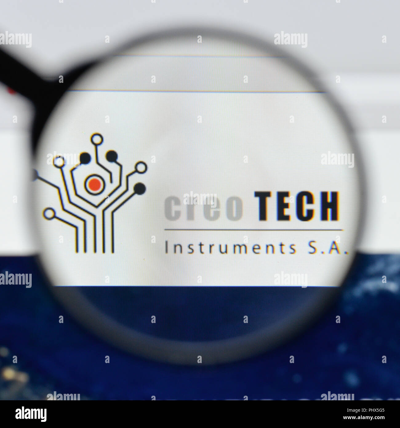 Milan, Italy - August 20, 2018: Creotech Instruments S.A. website ...