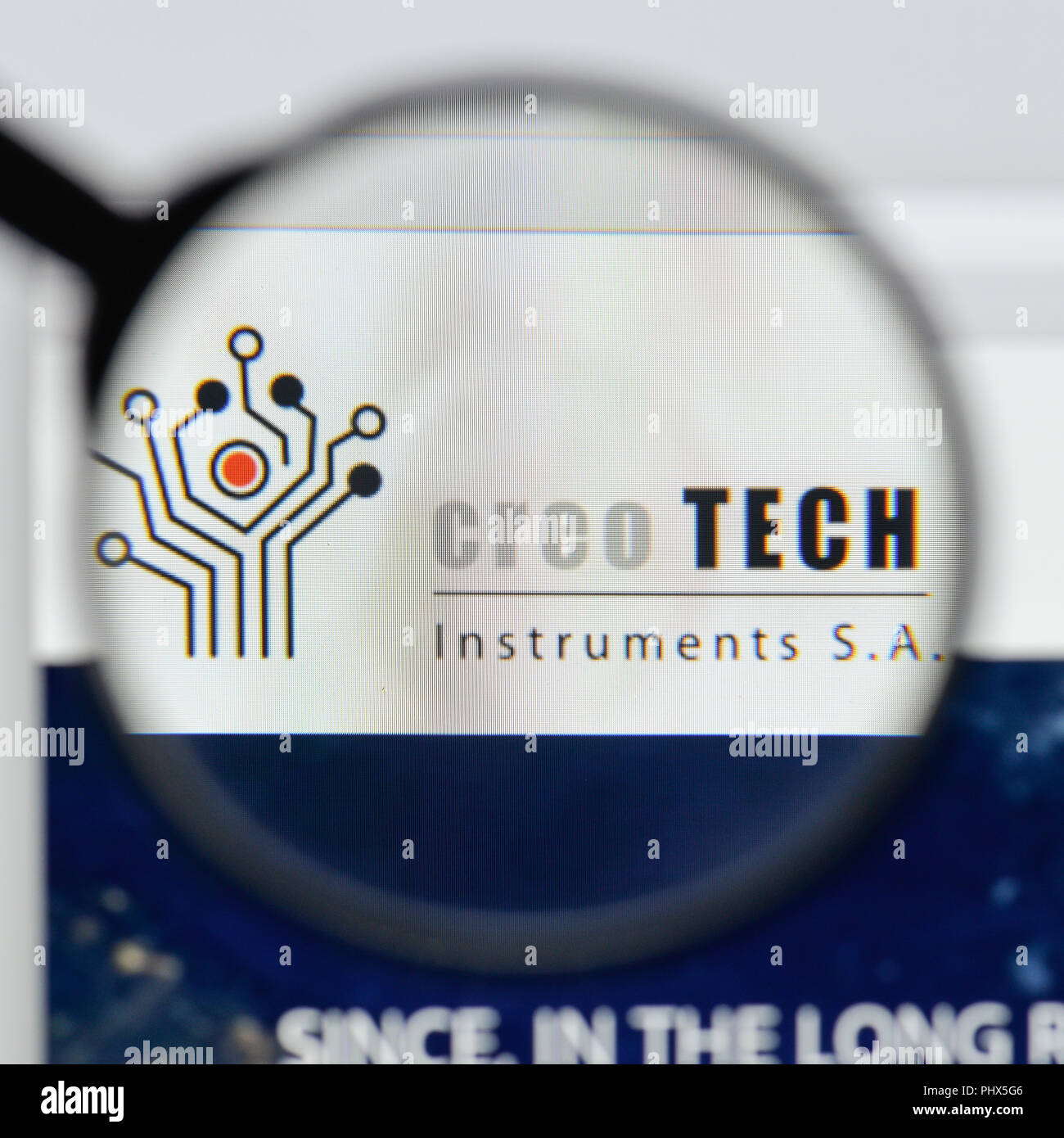 Milan, Italy - August 20, 2018: Creotech Instruments S.A. website ...