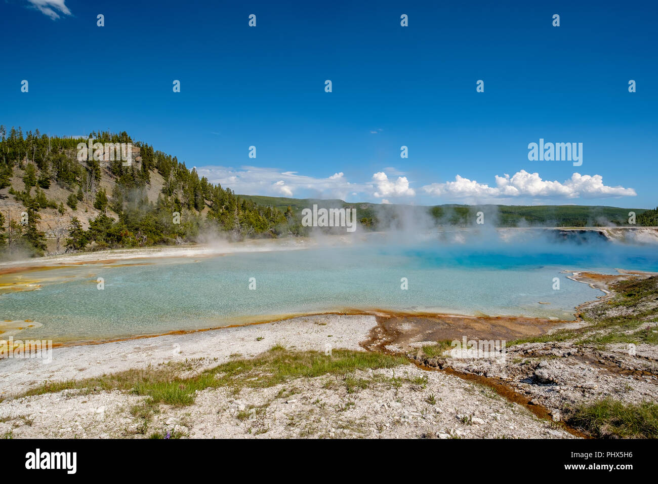 Hot thermal spring in Yellowstone Stock Photo - Alamy