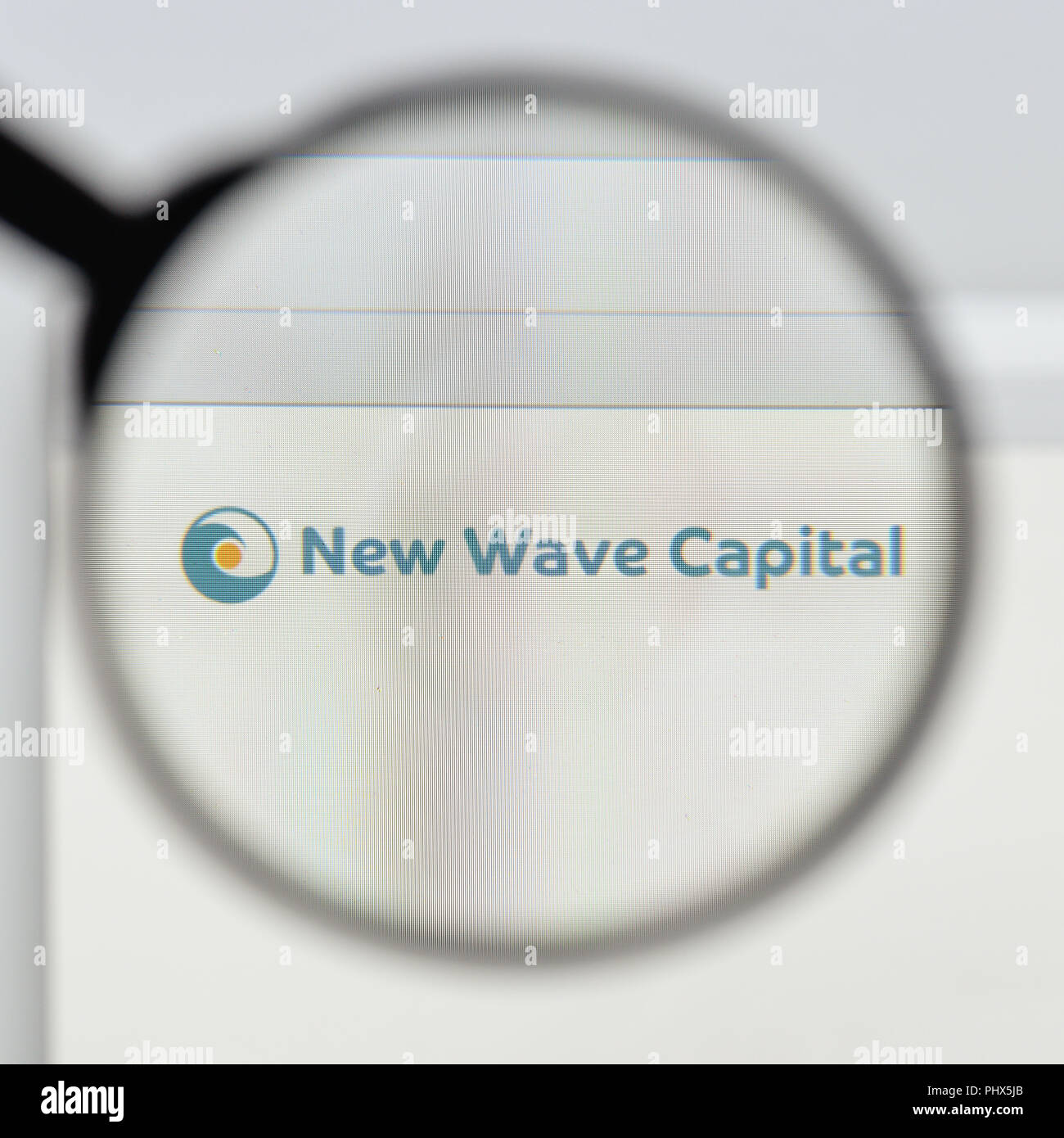 Milan, Italy - August 20, 2018: New Wave Capital website homepage. New ...