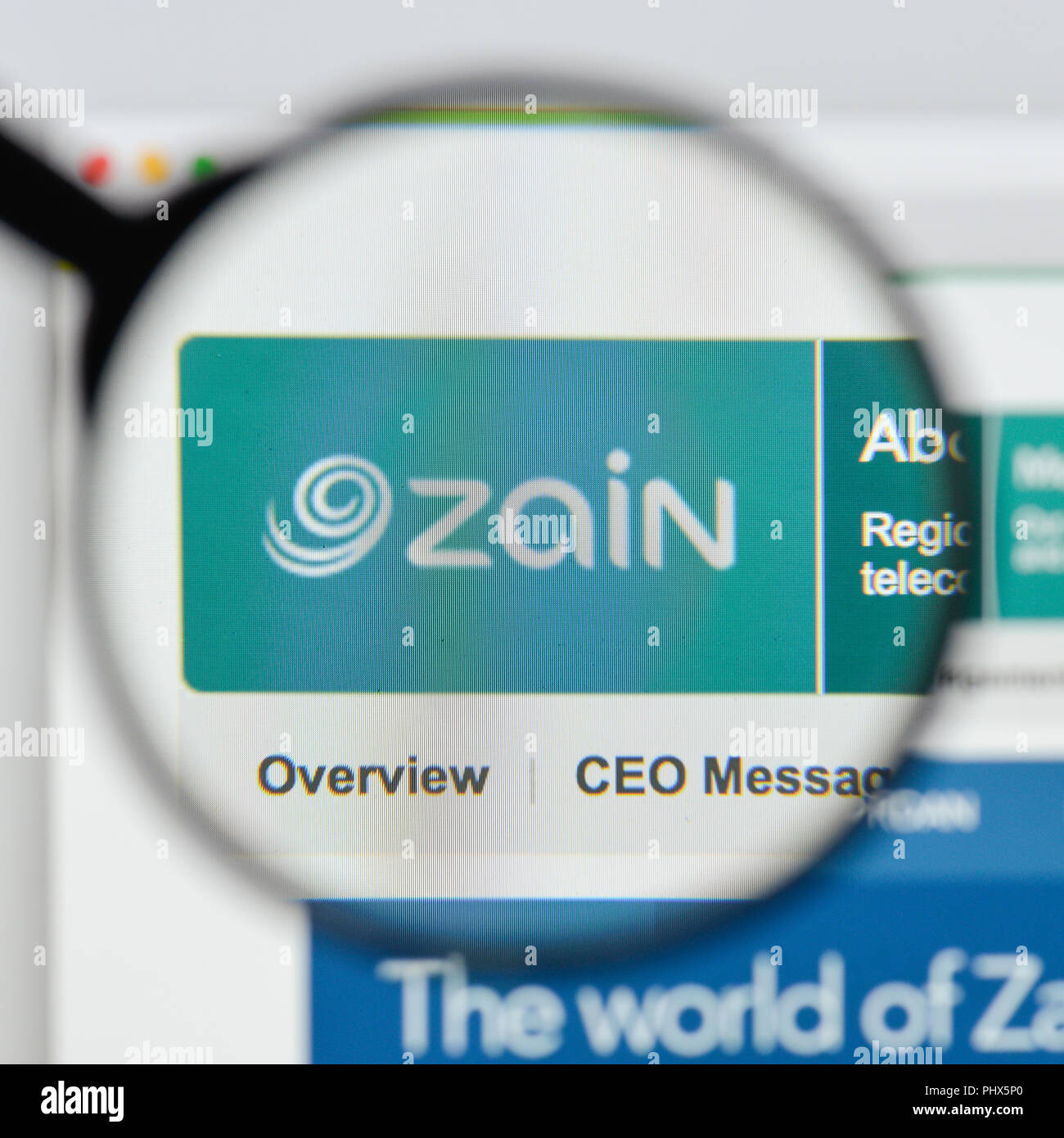 Zain logo hi-res stock photography and images - Alamy