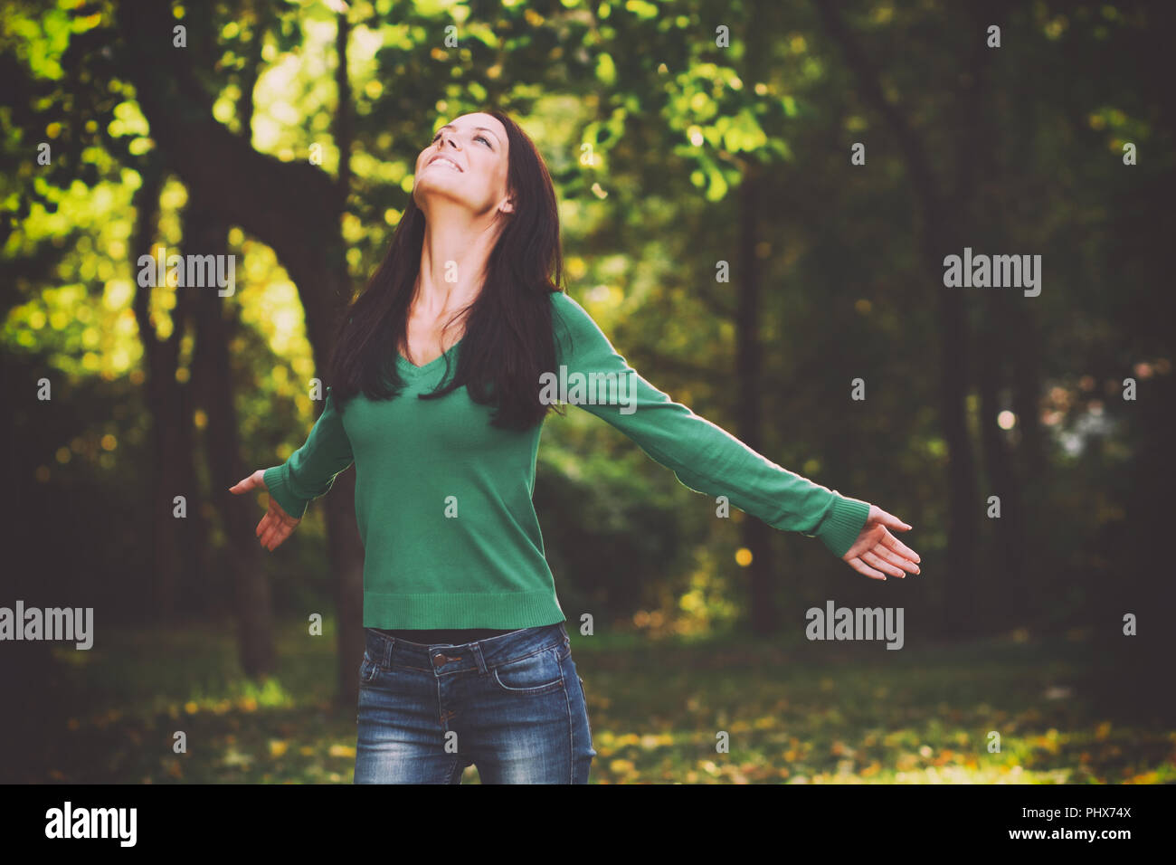 Peace of mind in nature Stock Photo - Alamy