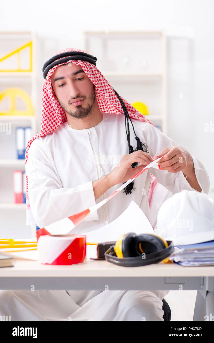 Arab engineer working on new project Stock Photo - Alamy