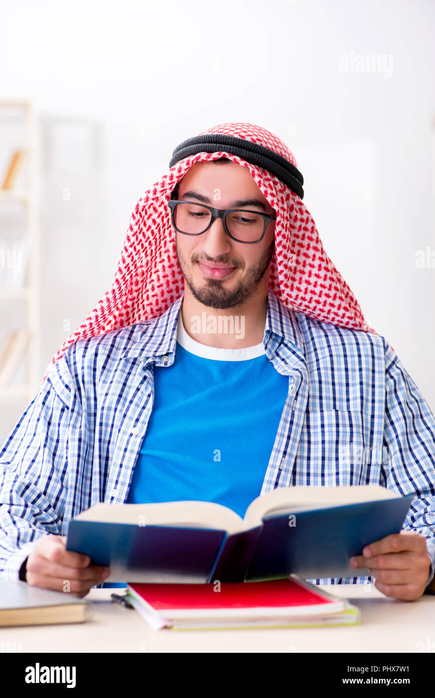 Arab student preparing for university exams Stock Photo - Alamy