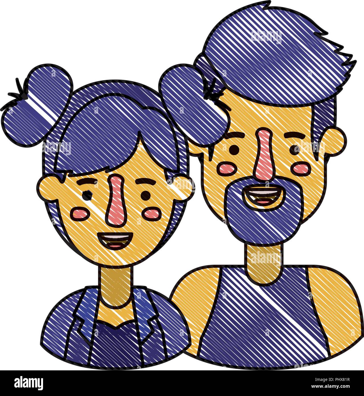 couple avatar characters icons Stock Vector Image & Art - Alamy