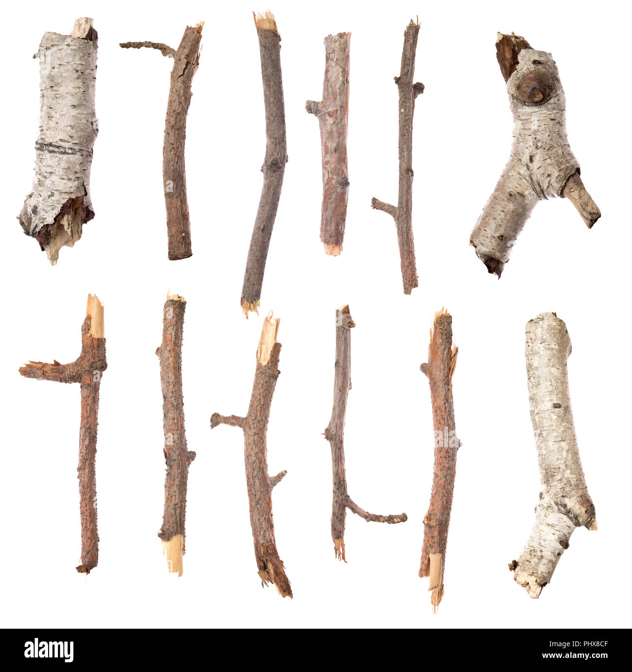 Sticks on white Stock Photo - Alamy