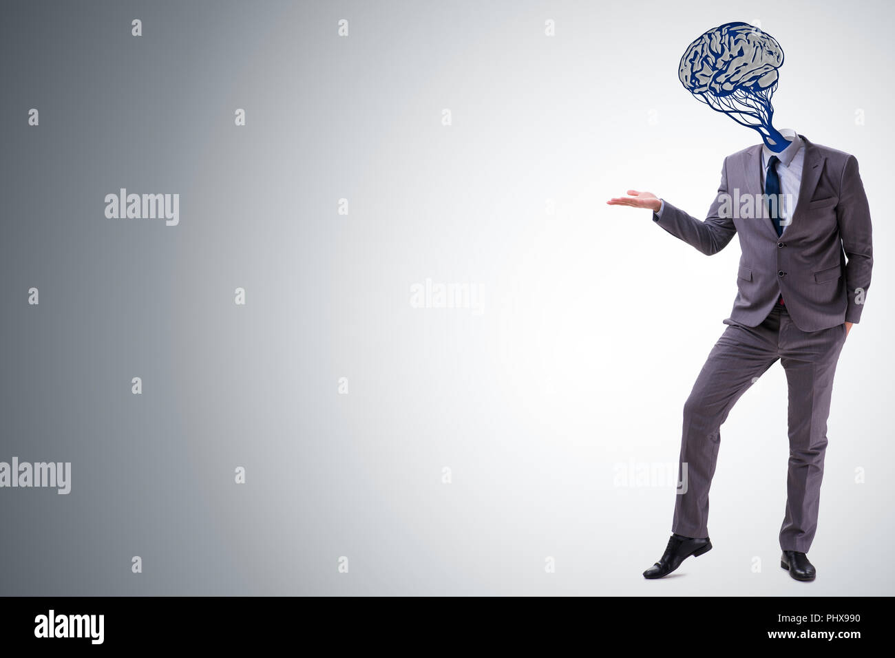 Man in artificial intelligence concept Stock Photo - Alamy