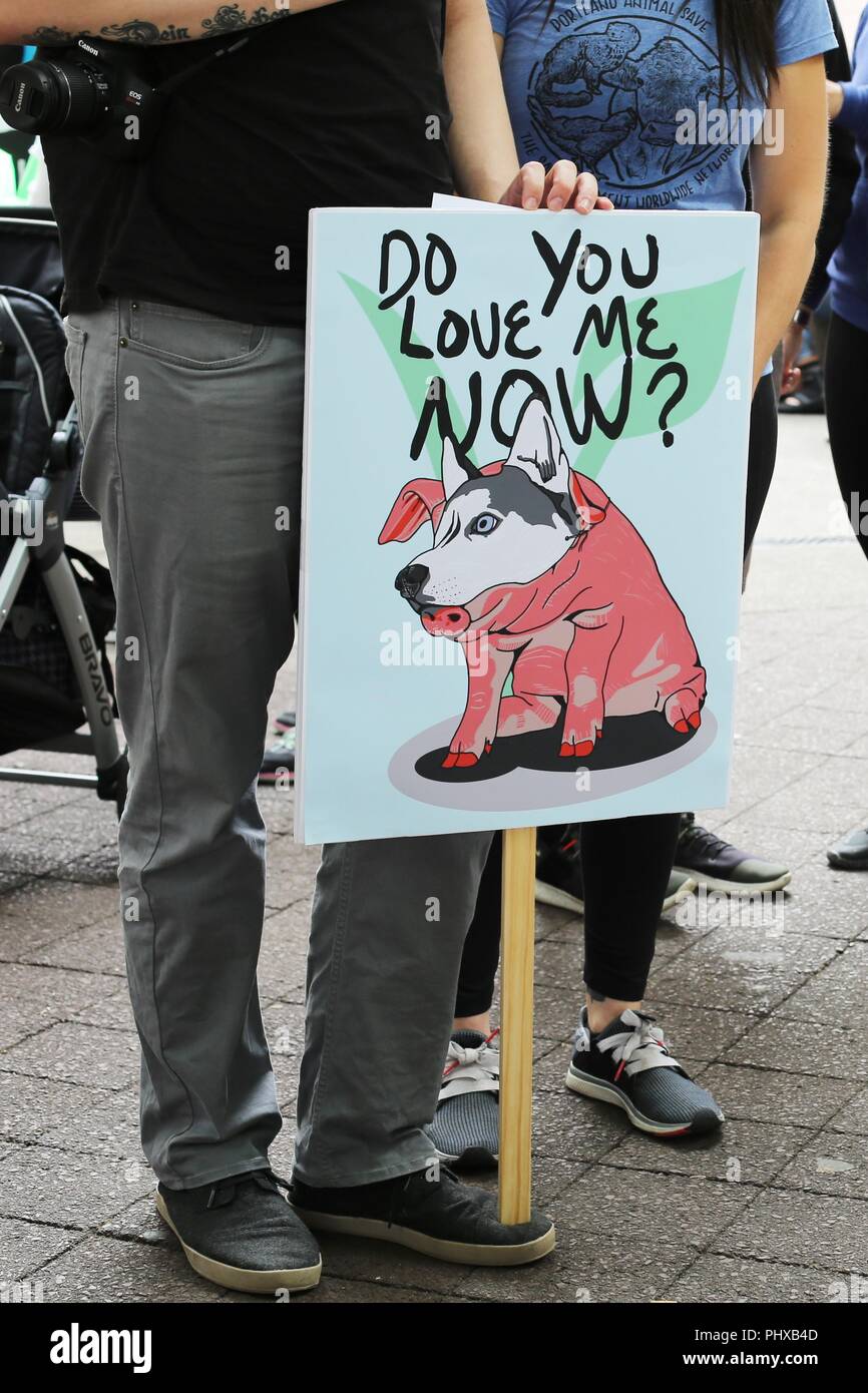 Veganuary protest hi-res stock photography and images - Alamy