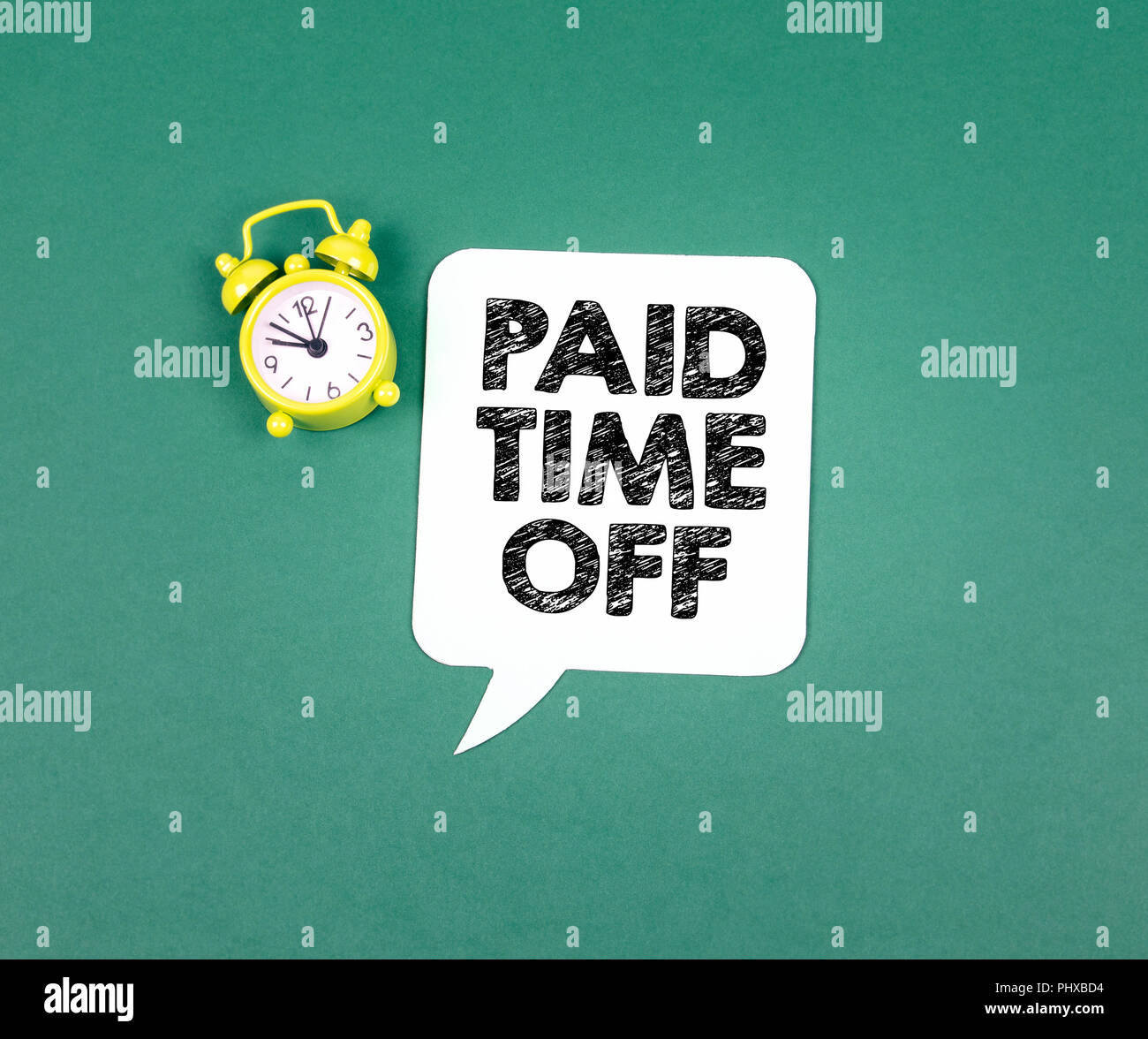 Paid Time Off concept Stock Photo - Alamy