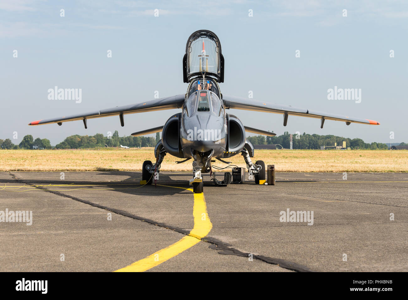 A Dassault/Dornier Alpha Jet light attack jet of the Belgian Air Force ...