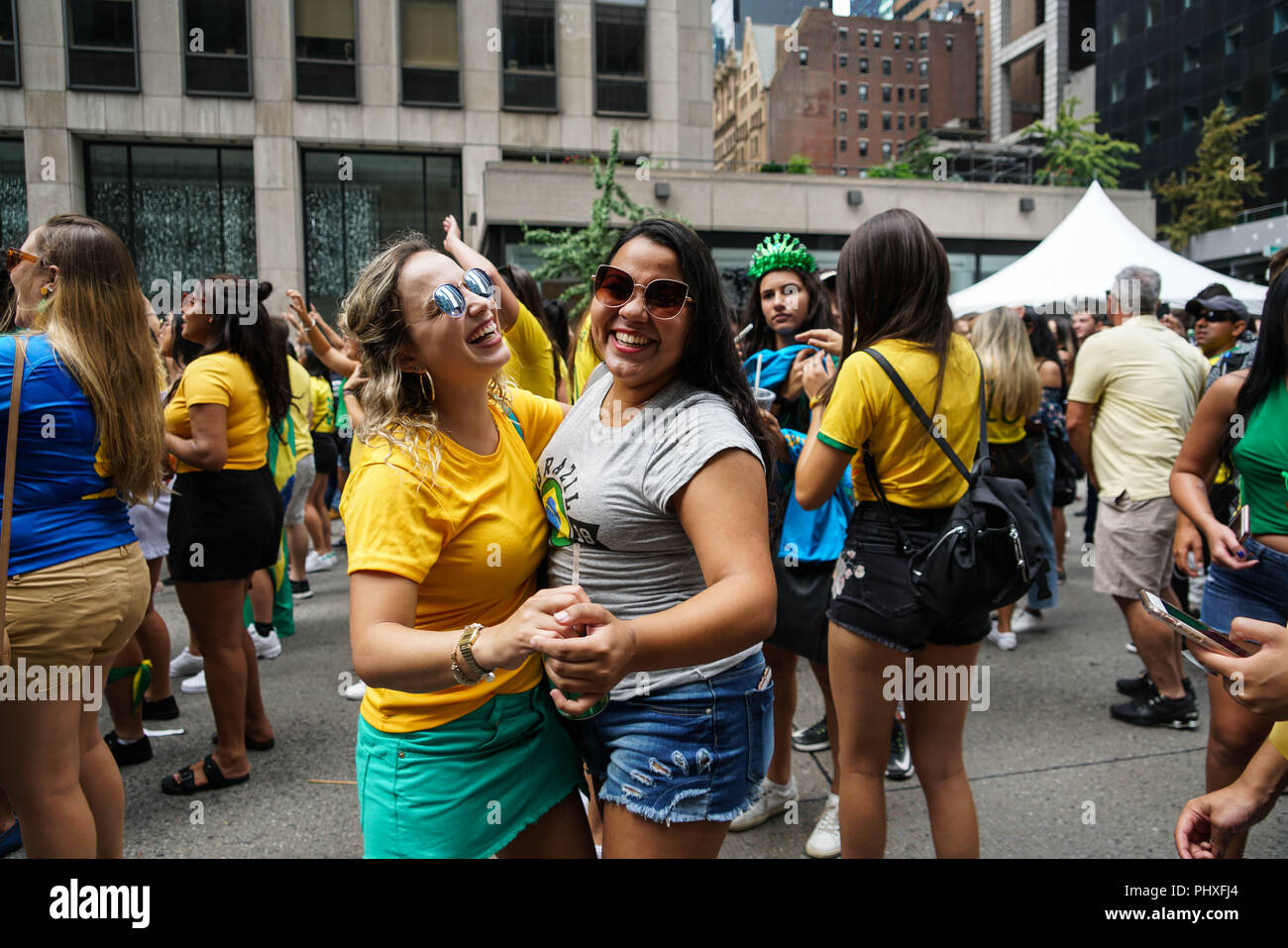 New York, USA. 2nd Sep, 2018. People take part in the celebration of ...