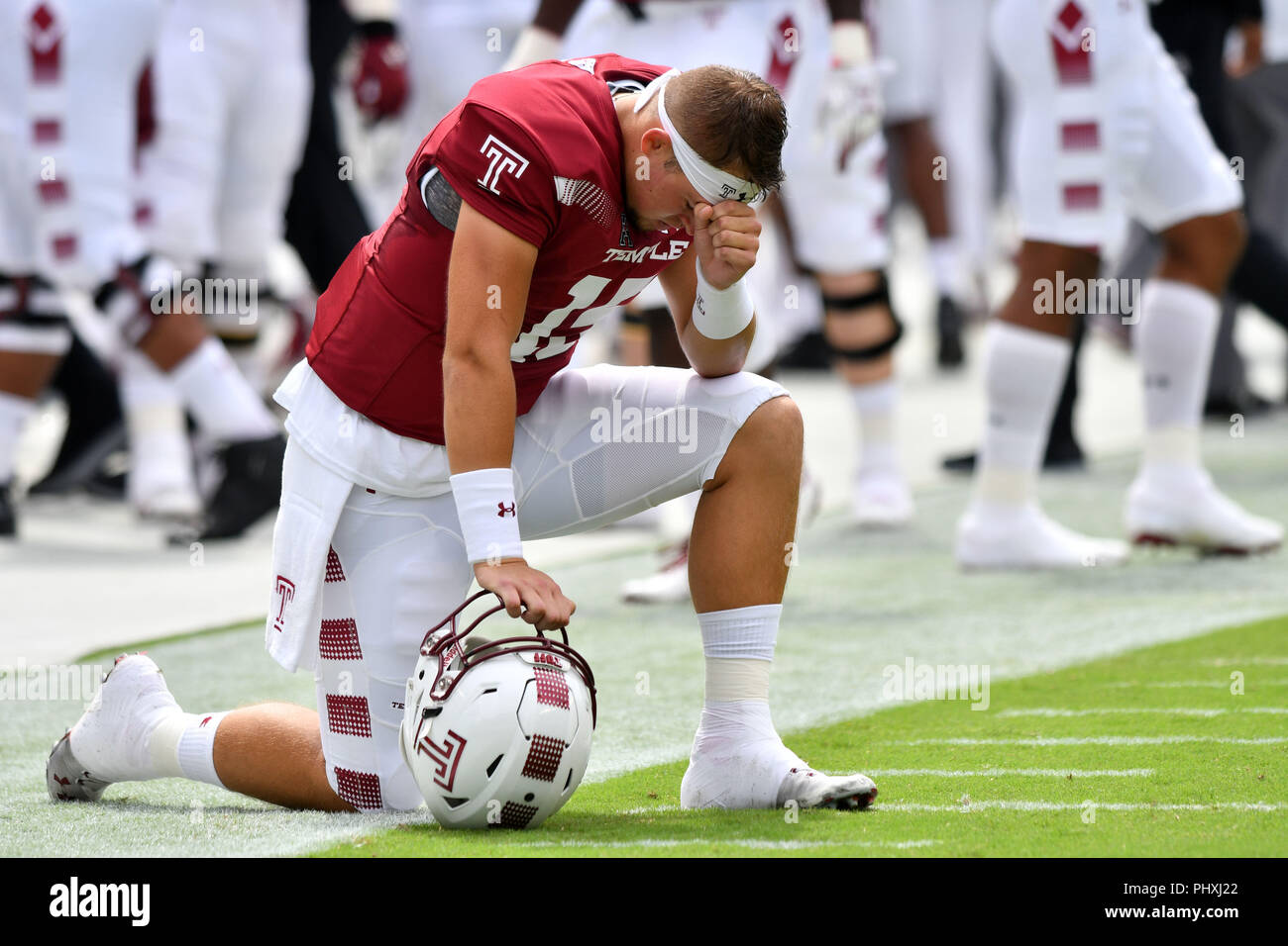 Philadelphia, Pennsylvania, USA. 1st Sep, 2018. Temple Owls quarterback ...