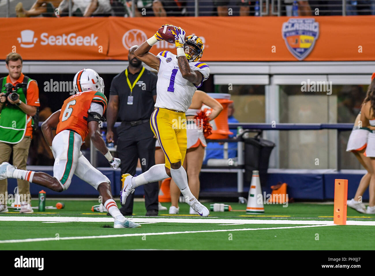 Arlington, Texas, USA. 02nd Sep, 2018. LSU Tigers wide receiver Ja'Marr ...