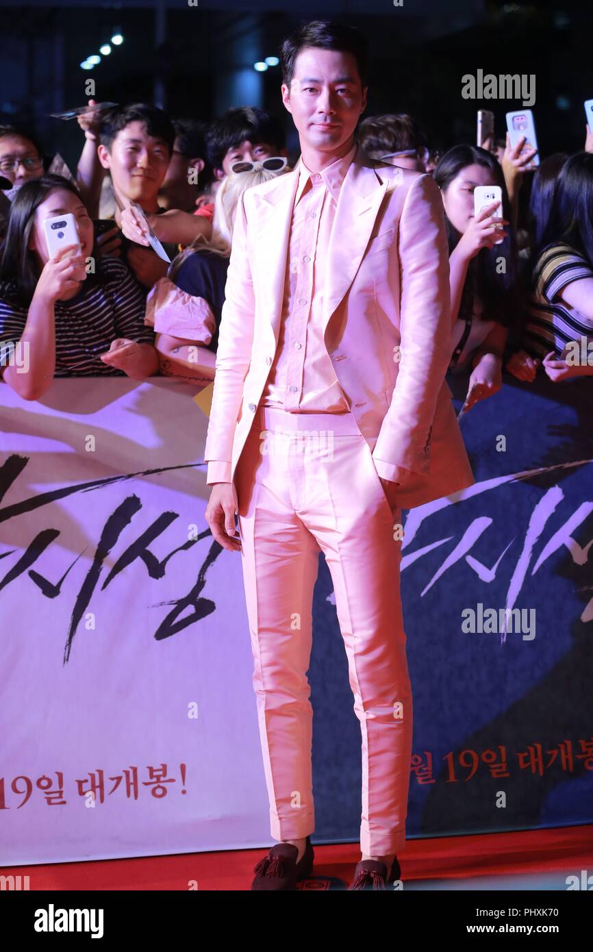 Seoul, Korea. 31st Aug, 2018. Zo In Sung, Nam Joo-hyuk, Bae Seong-woo ...