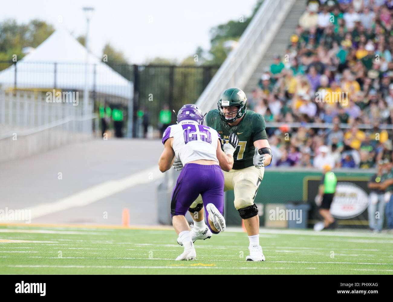 Waco, Texas, USA. 1st Sep, 2018. Baylor Bears offensive lineman Patrick ...