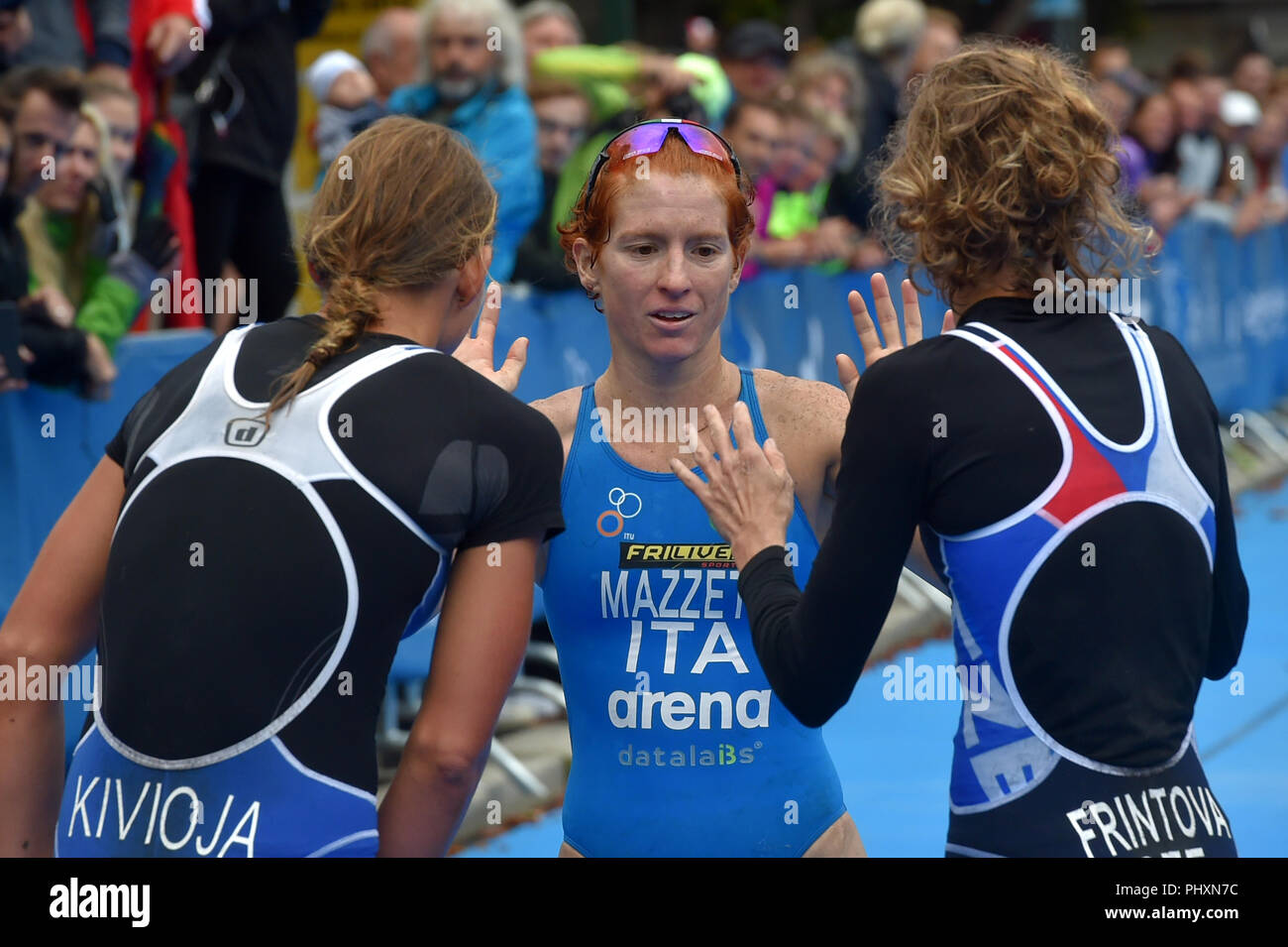 L-R Kaidi Kivioja (Estonia), Annamaria Mazzetti (Italy) and Vendula ...