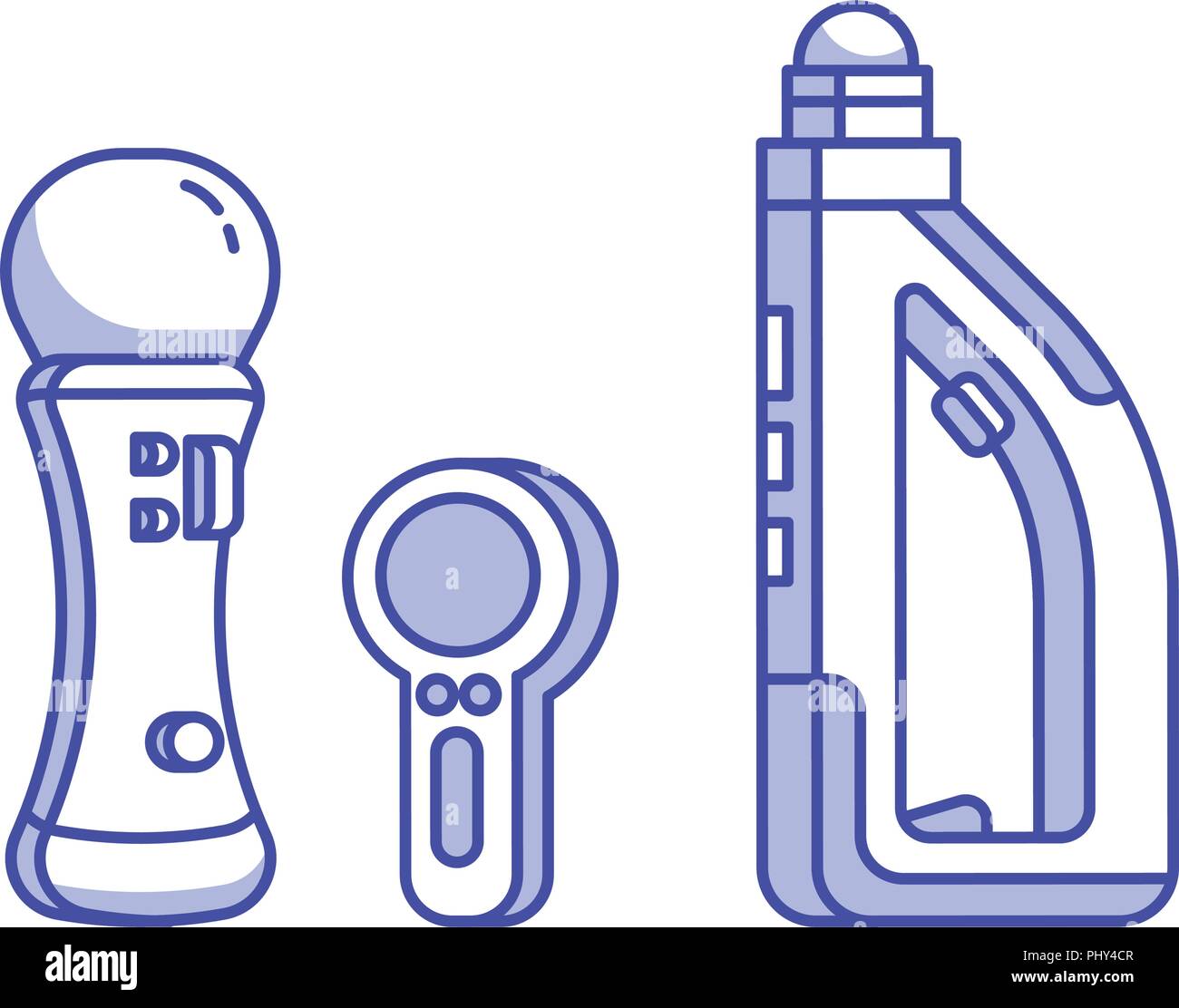 Vr Ar Game Controller Icon Set Stock Vector Image & Art - Alamy