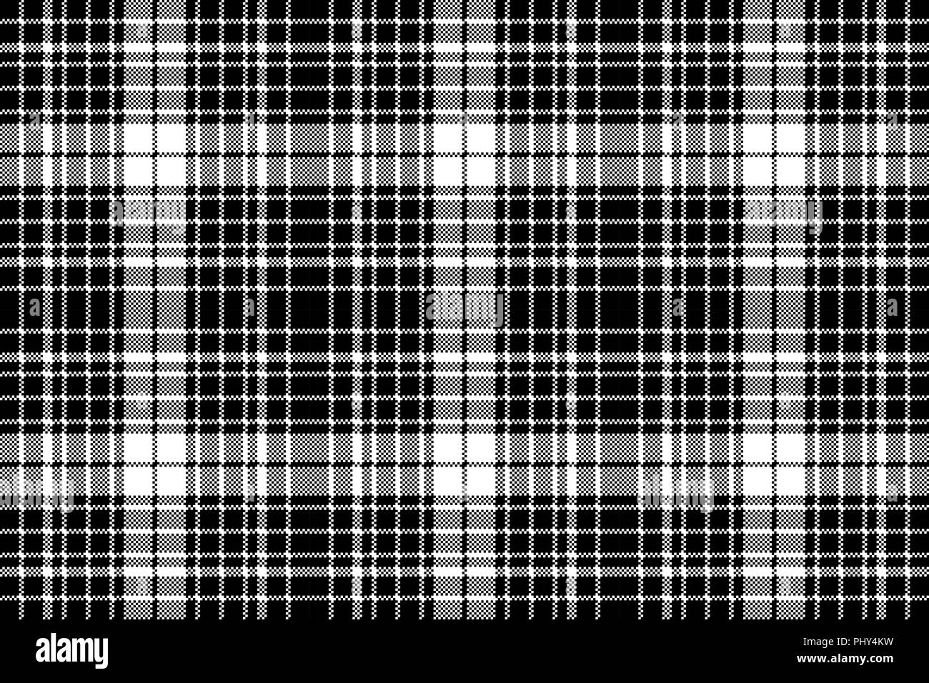 Check black white plaid seamless pattern. Vector illustration Stock ...