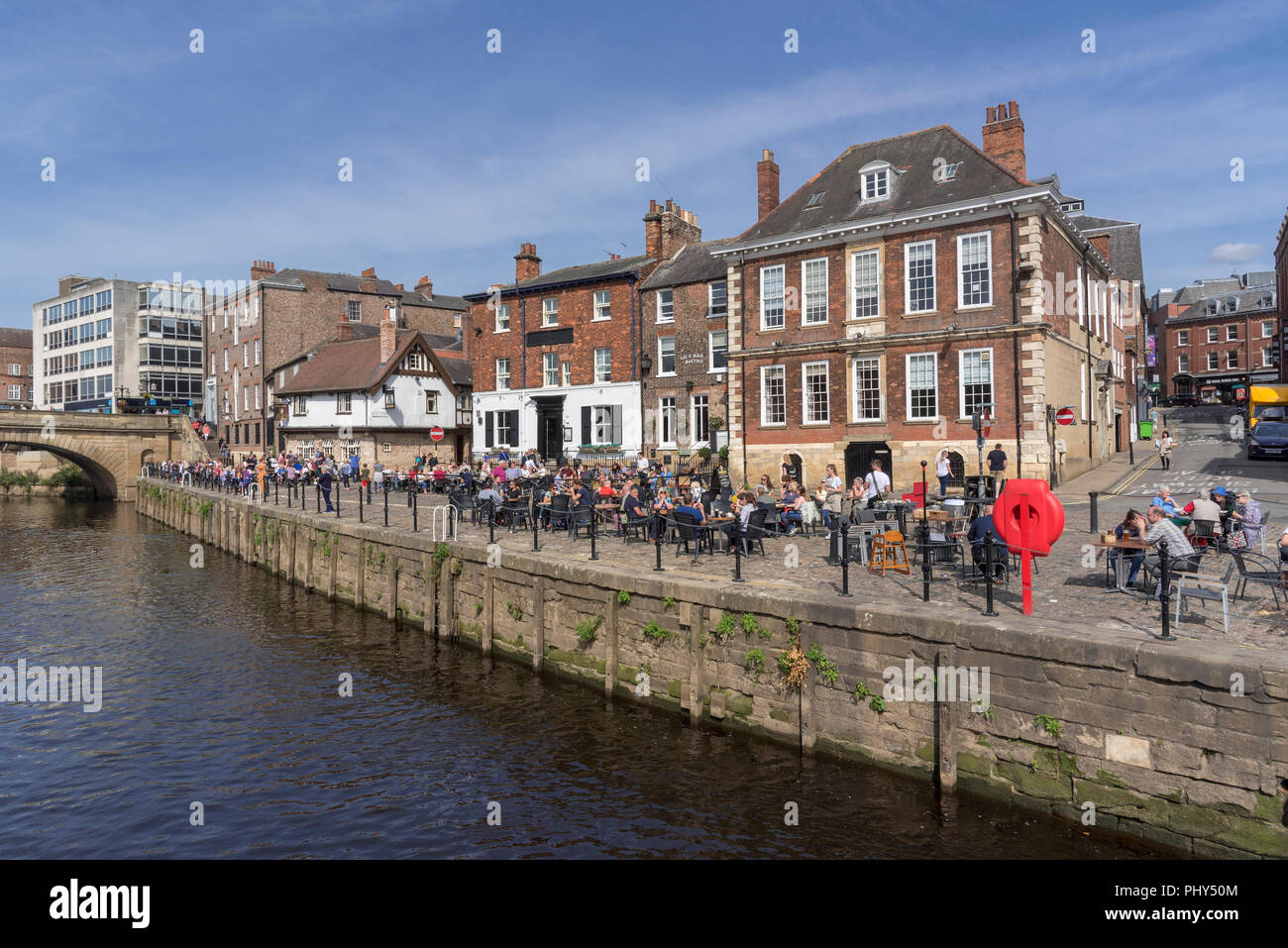 York. River Ouse. Kings Staith Stock Photo - Alamy