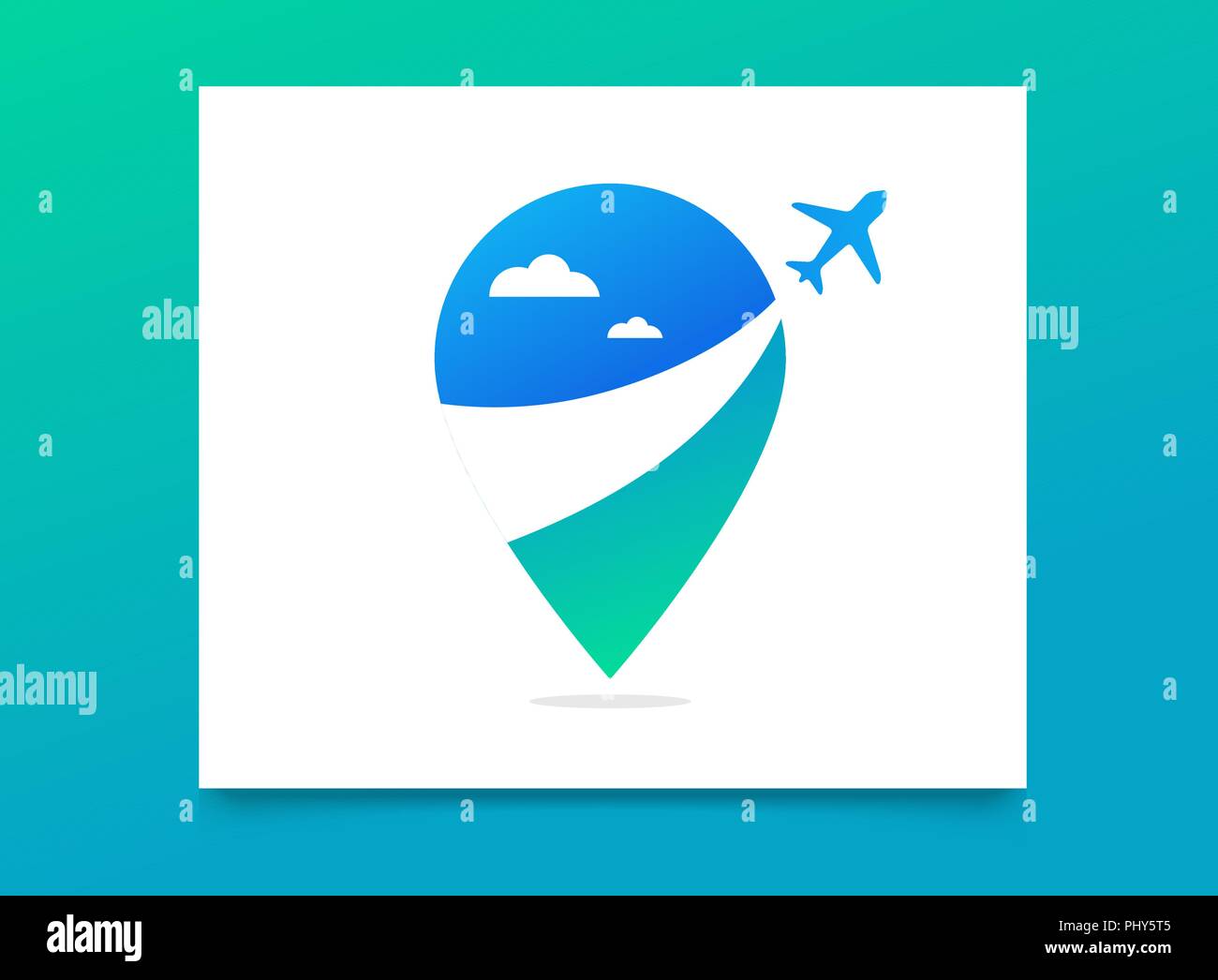 Travel agency, tourism app and trips logo, adventure tours, vector ...