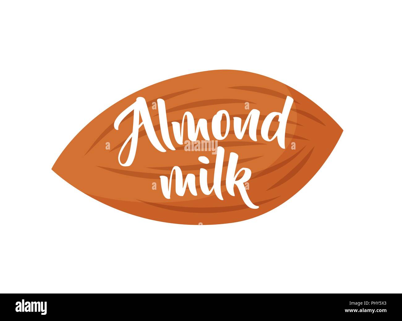 Plant based almond milk Stock Vector Images - Alamy