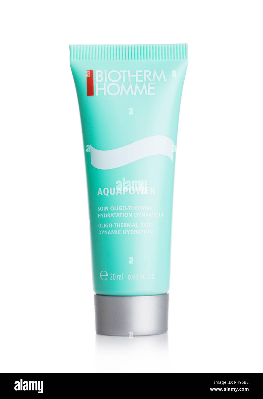 LONDON, UK - SEPTEMBER 04, 2018: Biotherm Homme thermal care cream on ...