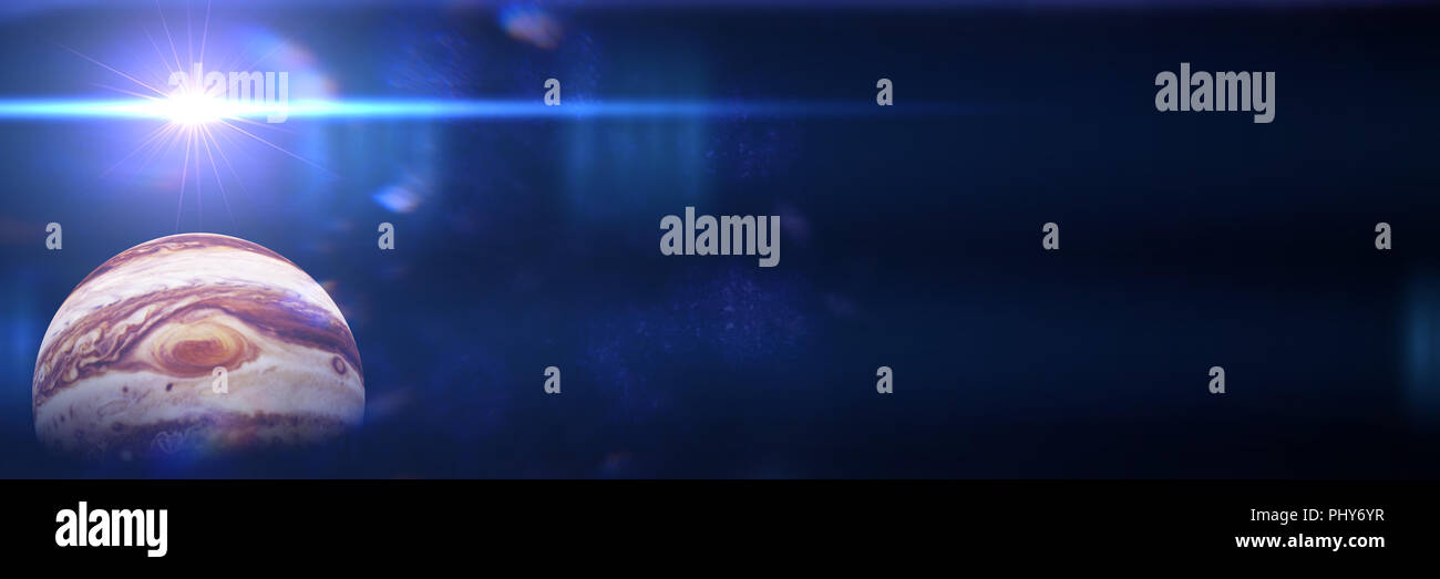 planet Jupiter and the Sun Stock Photo - Alamy