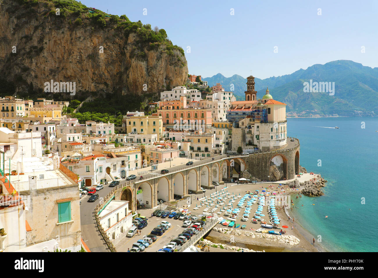 Stunning view of Atrani village, Amalfi Coast, Italy Stock Photo - Alamy