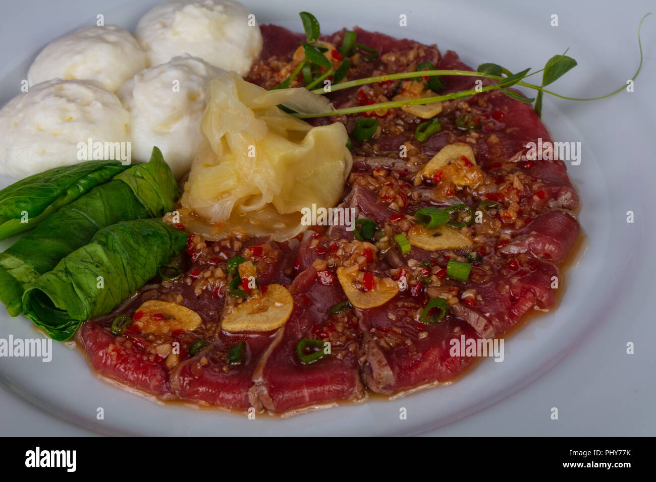 Wagyu carpaccio hi-res stock photography and images - Alamy