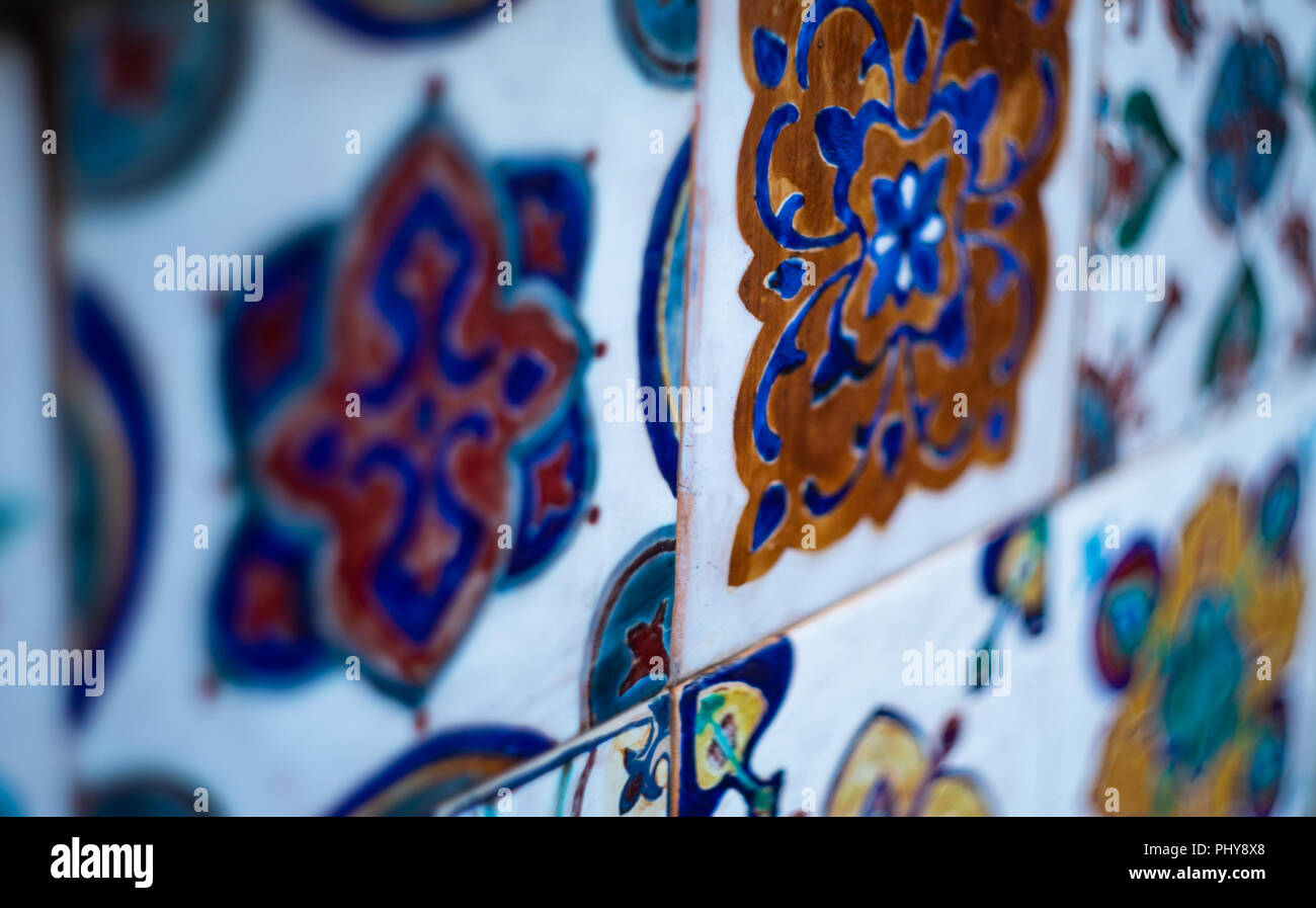 Traditional spanish ceramic tiles as a decor element Stock Photo - Alamy