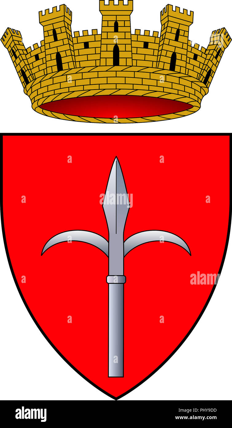 Coat of arms of the Italian city Trieste - Italy Stock Photo - Alamy