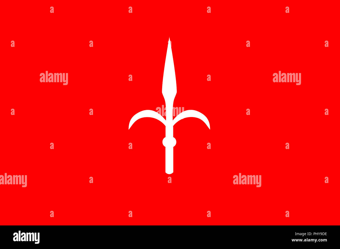 Flag of the Italian city Trieste - Italy Stock Photo - Alamy