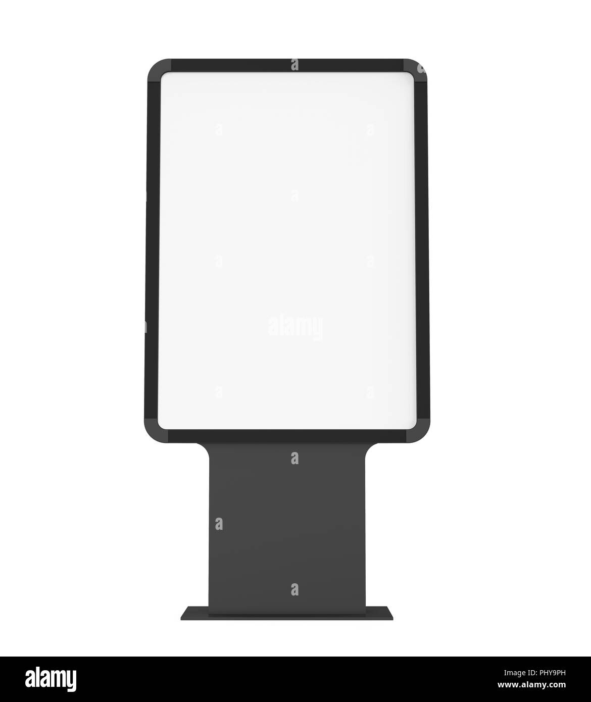 Blank Advertising Billboard Stand Isolated Stock Photo - Alamy