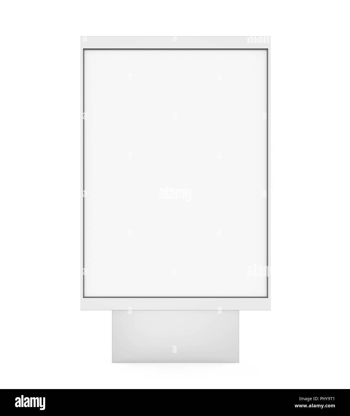 Blank Advertising Billboard Stand Isolated Stock Photo - Alamy