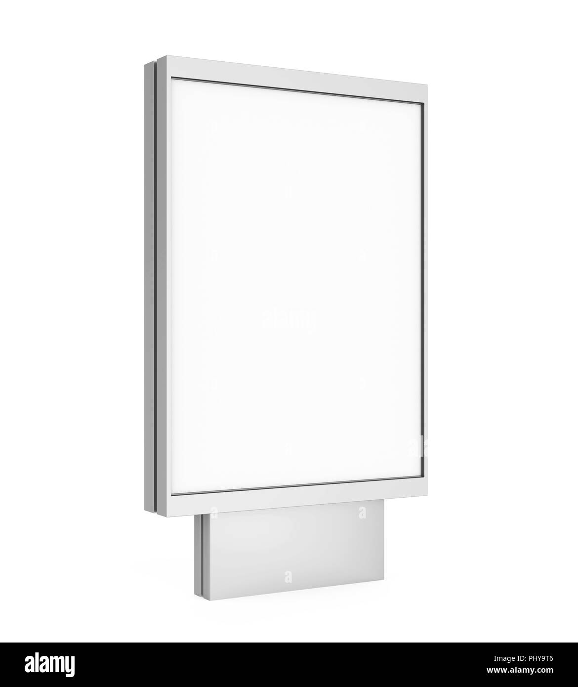 Blank Advertising Billboard Stand Isolated Stock Photo - Alamy