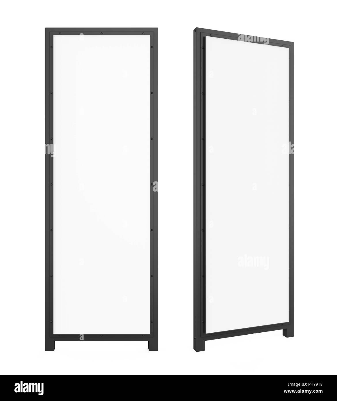 Blank Advertising Billboard Stand Isolated Stock Photo - Alamy