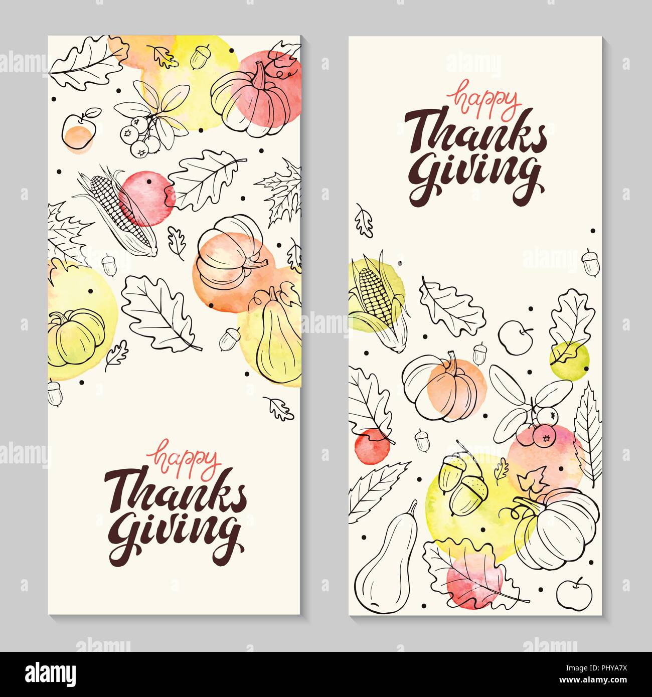 happy thanksgiving poster Stock Vector Image & Art - Alamy