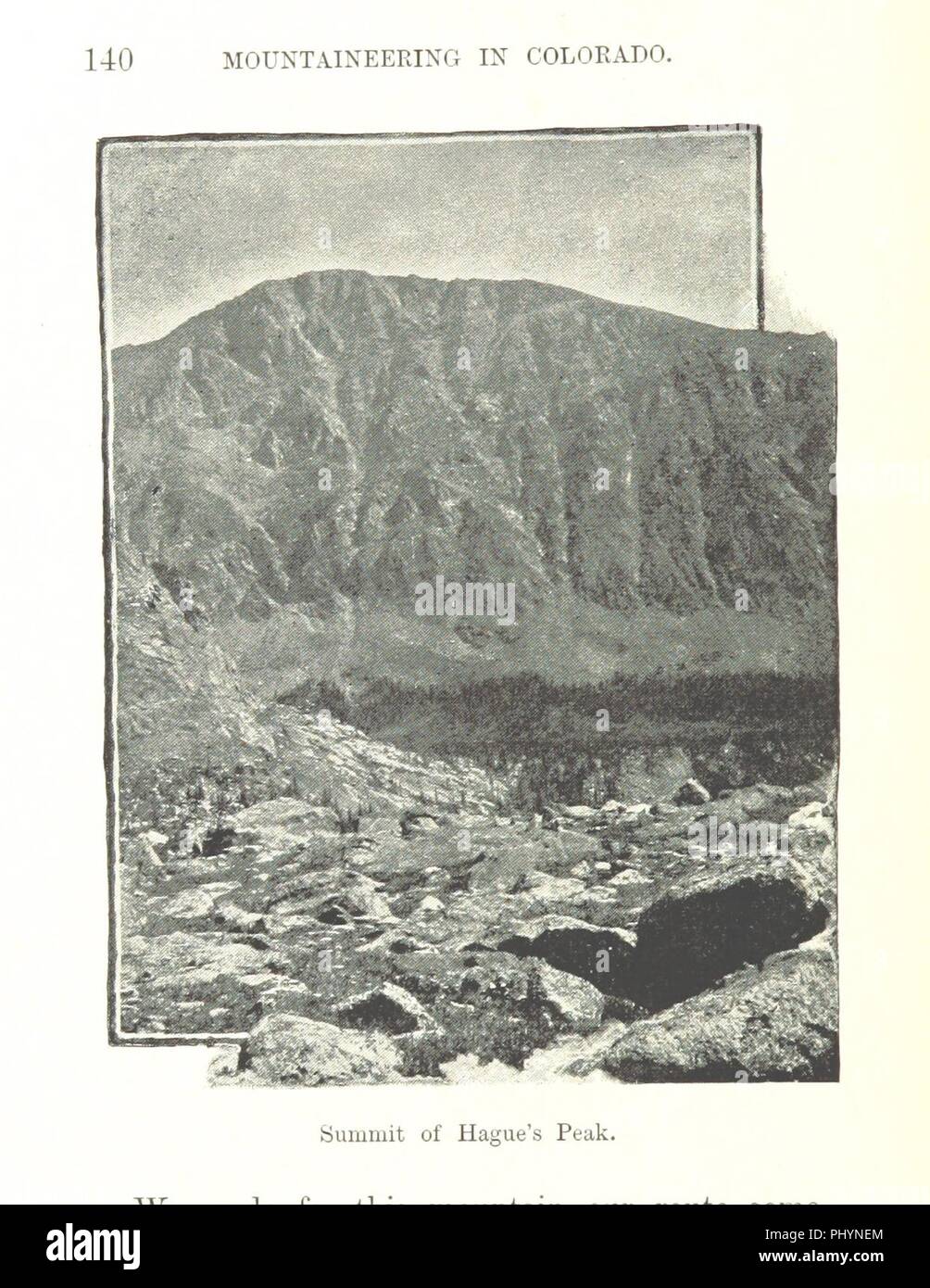 Image from page 170 of 'Mountaineering in Colorado. The peaks about ...
