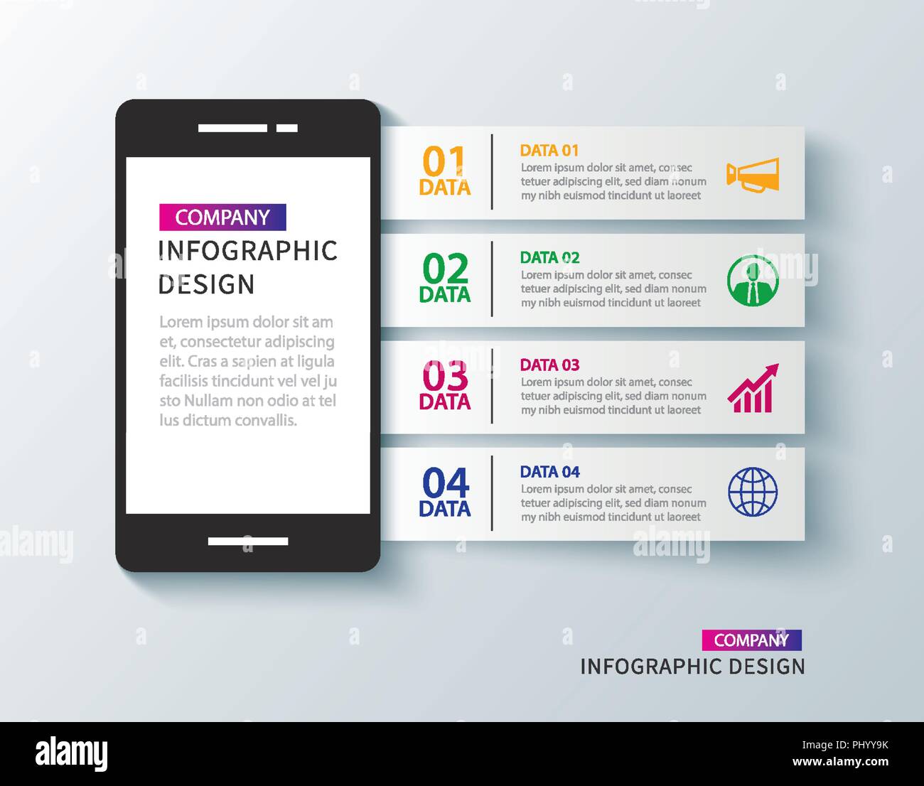 Mobile Infographic Template