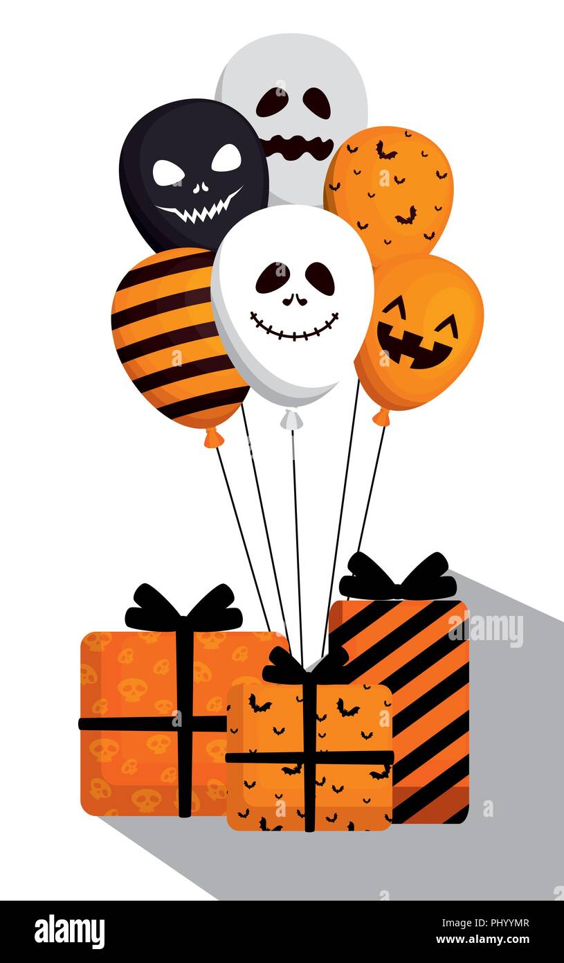 Helium cartoon characters balloons Stock Vector Images - Alamy