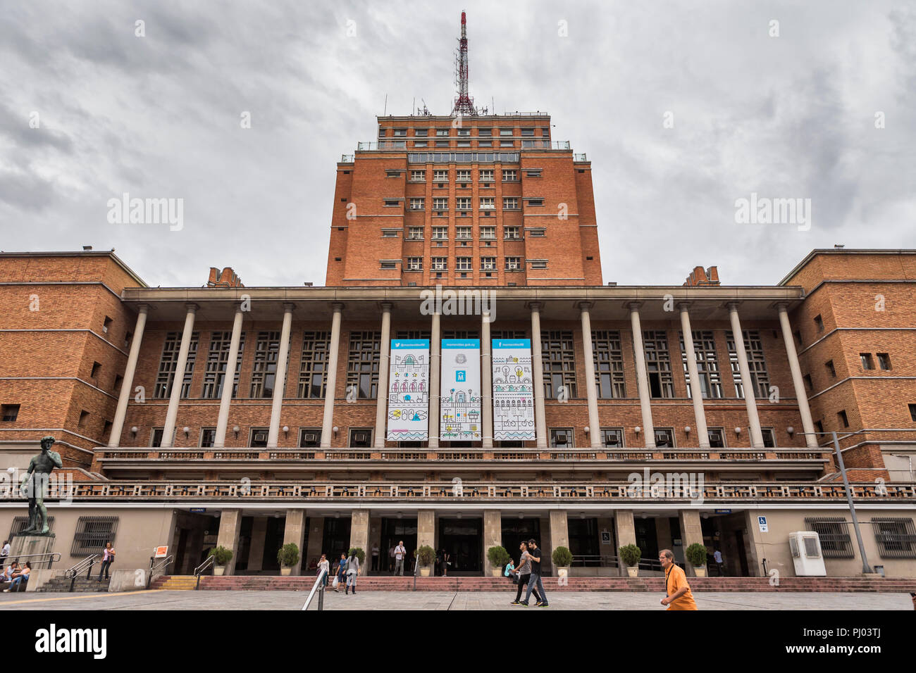 City Hall Palacio Municipal Montevideo High Resolution Stock ...