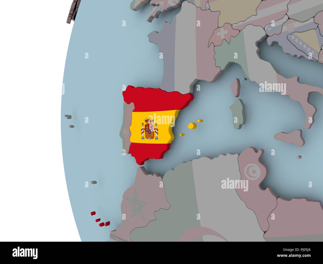 Spain embedded national flag hi-res stock photography and images - Alamy