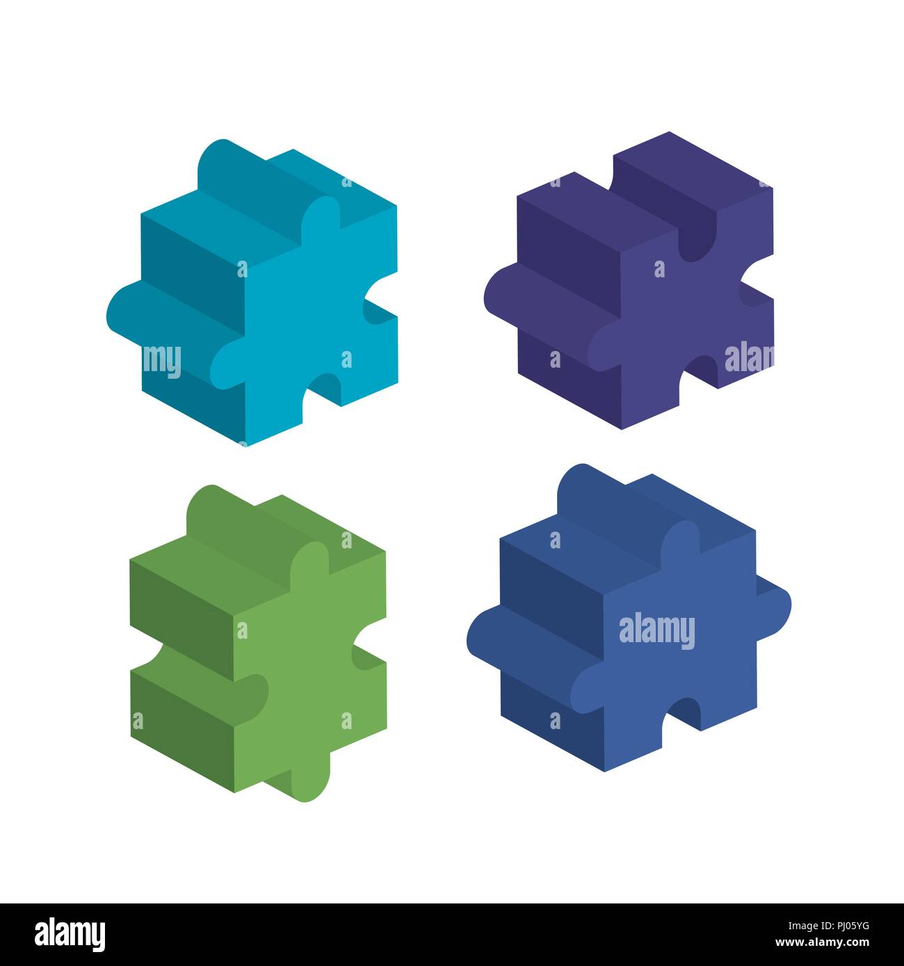 puzzle game pieces teamwork Stock Vector Image & Art - Alamy