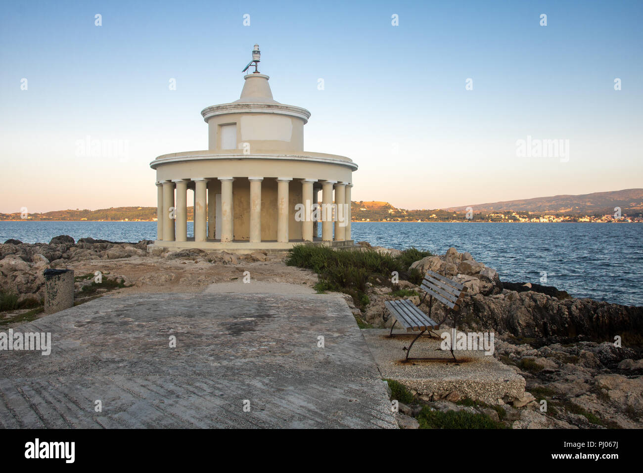 Fanari of Argostoli - the famous lighthouse on Greek island Kefalonia ...