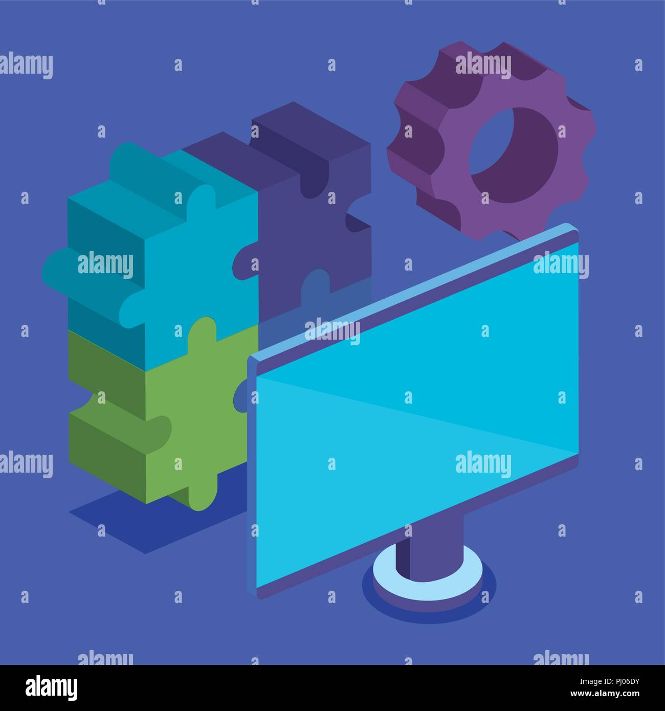 Machine pieces Stock Vector Images - Alamy