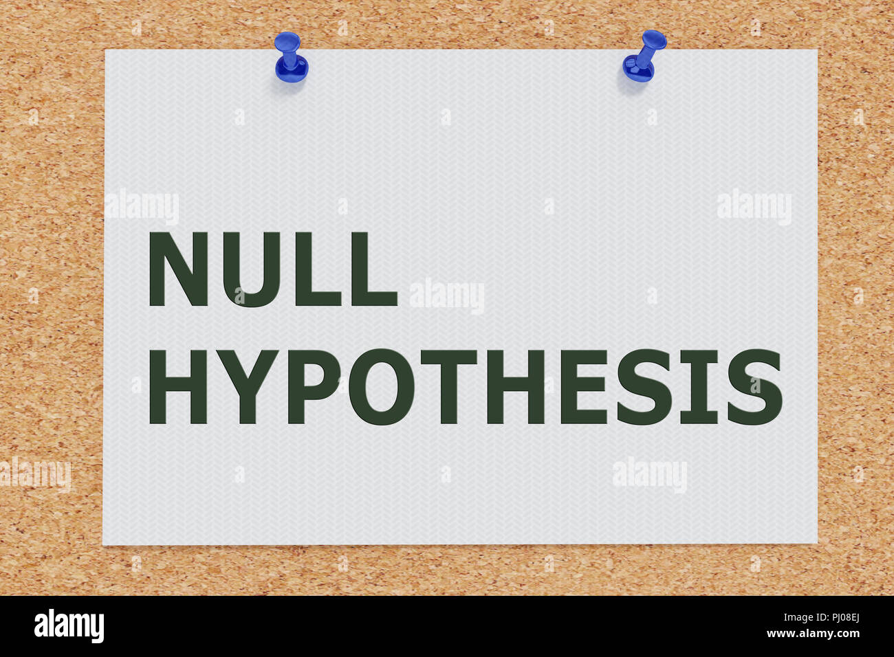 3D illustration of NULL HYPOTHESIS on cork board Stock Photo - Alamy